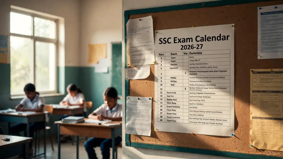 SSC Exam Calendar 2026-27 Released: Download PDF & Check Schedule